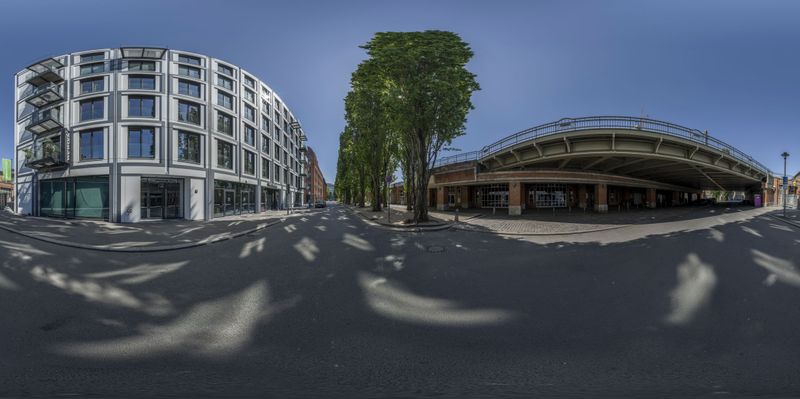 European Urban Profile: Berlin's Architecture HDRi Maps and Backplates