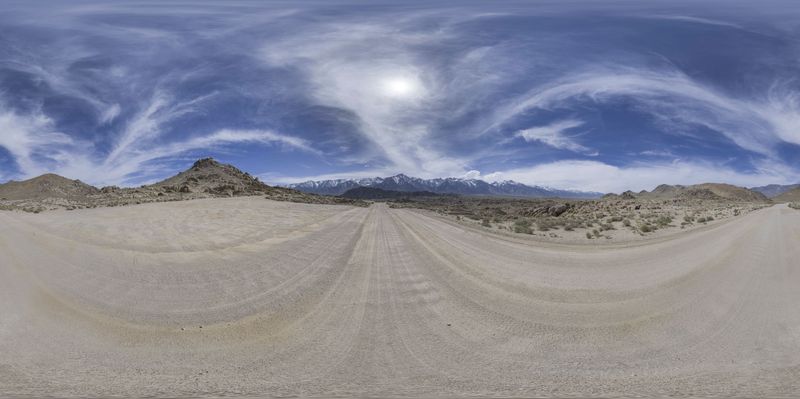 Exploring the Desert Tracks of Alabama Hills, USA HDRi Maps and Backplates