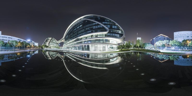 Urban Design in Shanghai, China HDRi Maps and Backplates