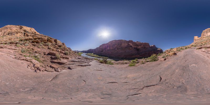 Rugged Utah Landscape: Red Rock Mountains and Clear Sky - HDRi Maps and ...