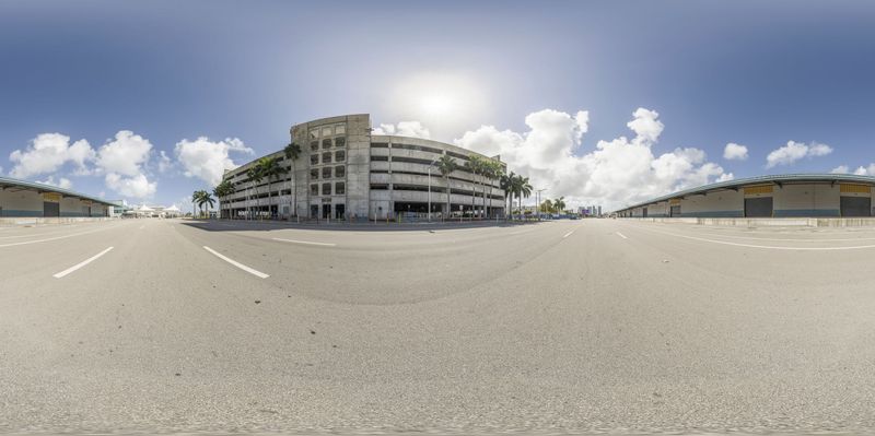 High View of Miami Beach, Florida - HDRi Maps and Backplates