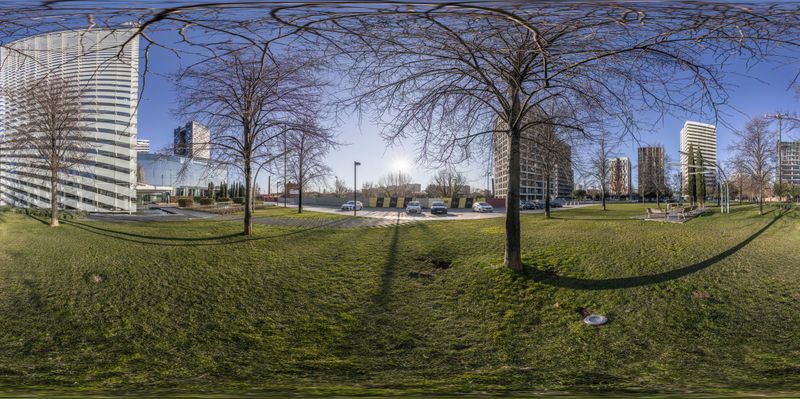 Modern Urban Architecture in Barcelona HDRi Maps and Backplates