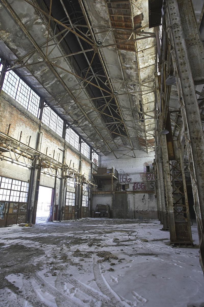 Night View of Detroit Metropolitan Area HDRi Maps and Backplates