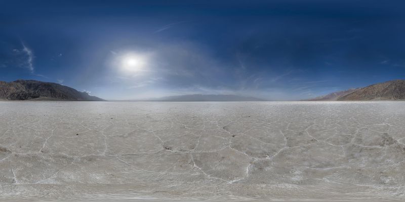 Dramatic Landscape in Death Valley, California HDRi Maps and Backplates