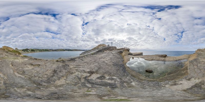Coastal Cliff at Dawn HDRi Maps and Backplates