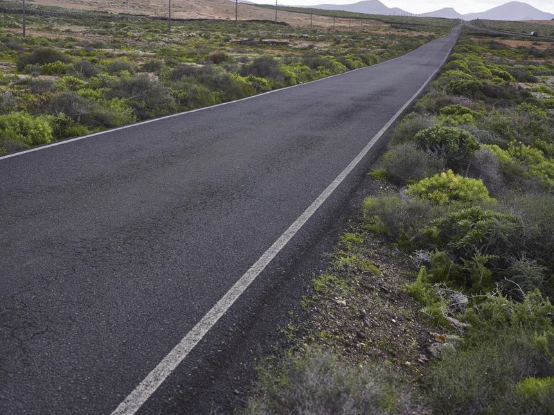 Fuerteventura Scenic Endless Road in Green Landscape HDRi Maps and ...