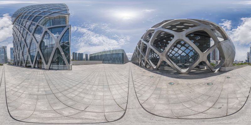 Futuristic Cityscape in Shenzhen, China HDRi Maps and Backplates