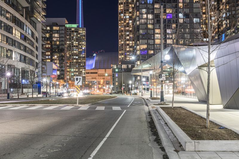 Futuristic Cityscape of Toronto, Canada HDRi Maps and Backplates