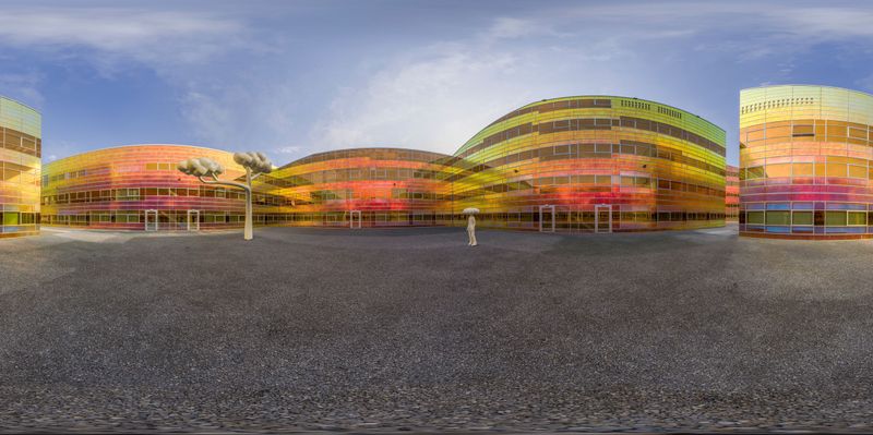 Futuristic Office Building in Holland, Netherlands HDRi Maps and Backplates