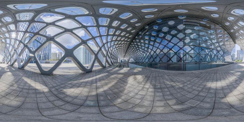 Futuristic Office Building in Shenzhen, China HDRi Maps and Backplates