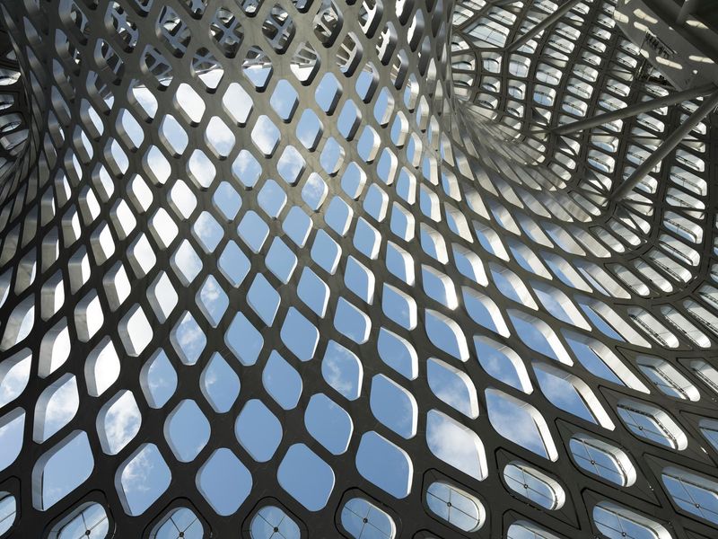 Futuristic Structures in China: Steel and Metal HDRi Maps and Backplates