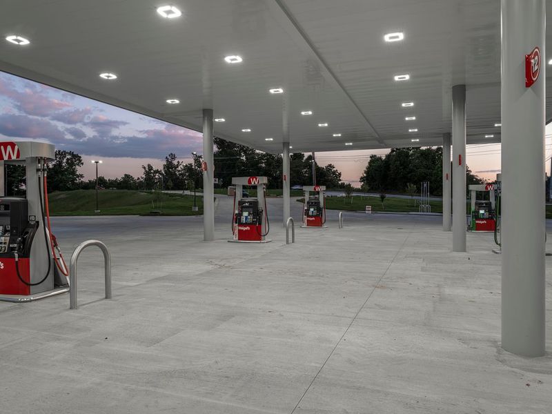 Gas Station: Concrete Surface in Daylight HDRi Maps and Backplates