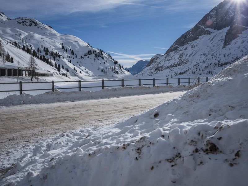 German Alps Winter Morning HDRi Maps and Backplates