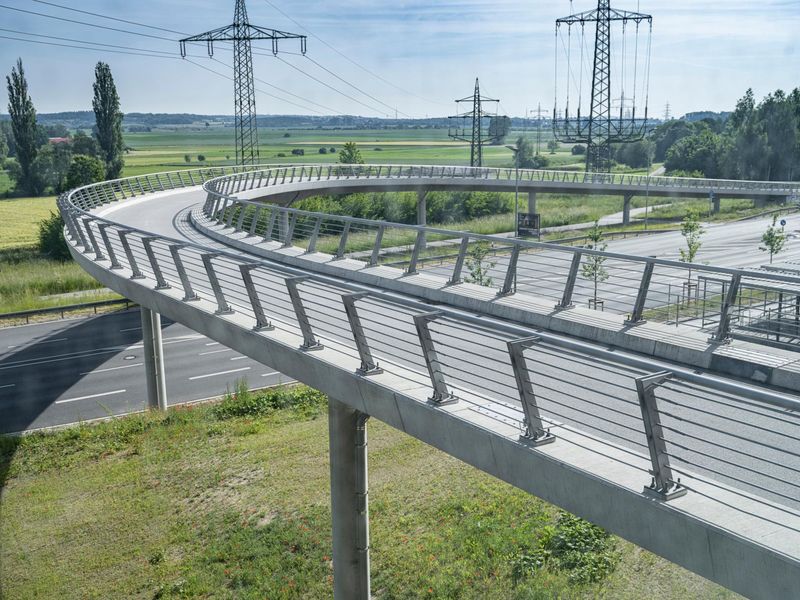 German Architecture: A Modern Bridge HDRi Maps and Backplates
