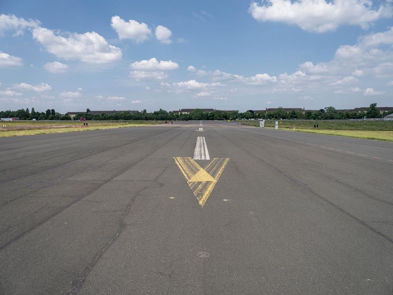 German Aviation at Tempelhof Airport Runway HDRi Maps and Backplates