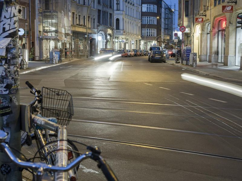 German City Architecture and Street Lights HDRi Maps and Backplates