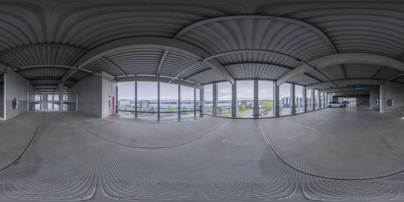 German City Building: A Blend of Concrete and Glass HDRi Maps and ...