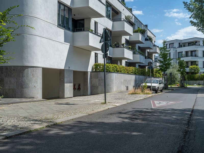 German City Life: Residential Buildings in Urban Setting
