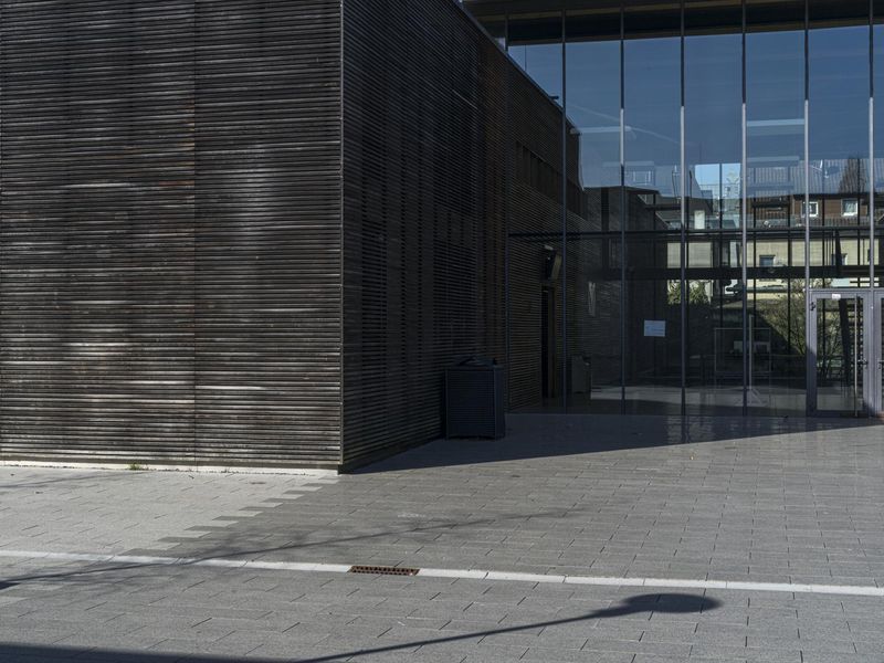 German City with Wood Brickwork Composite Material HDRi Maps and Backplates