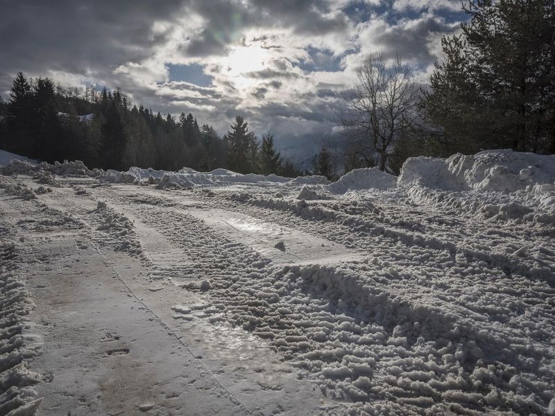 German Mountain Landforms in Winter HDRi Maps and Backplates