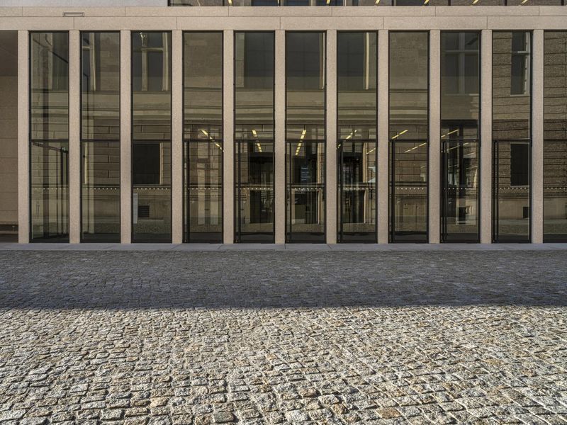 German Office Building with Glass Windows and Doors HDRi Maps and ...