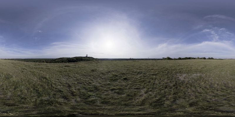 German Rural Valley: Hills, Grass, and Sunshine HDRi Maps and Backplates