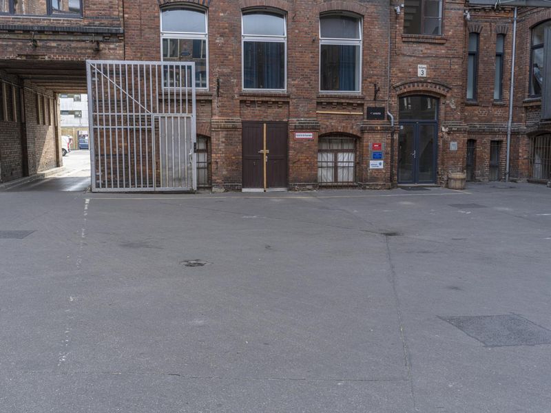 Germany: Historic Brick Warehouse Courtyard HDRi Maps and Backplates