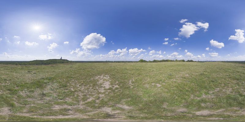 German Landscape: Sunshine and Open Grass Spaces HDRi Maps and Backplates