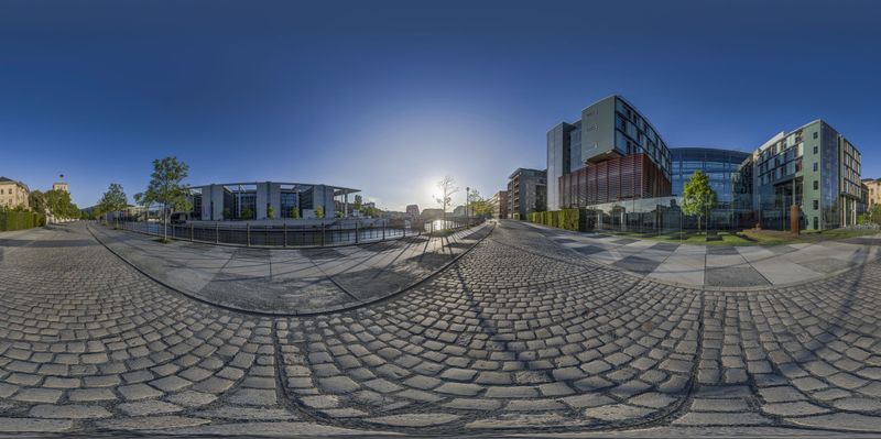 Germany's Metropolis: Glass-Walled Buildings in Berlin HDRi Maps and ...