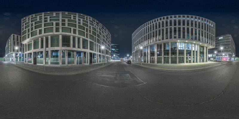 Germany's Metropolitan Area: Lined with Glass Buildings HDRi Maps and ...