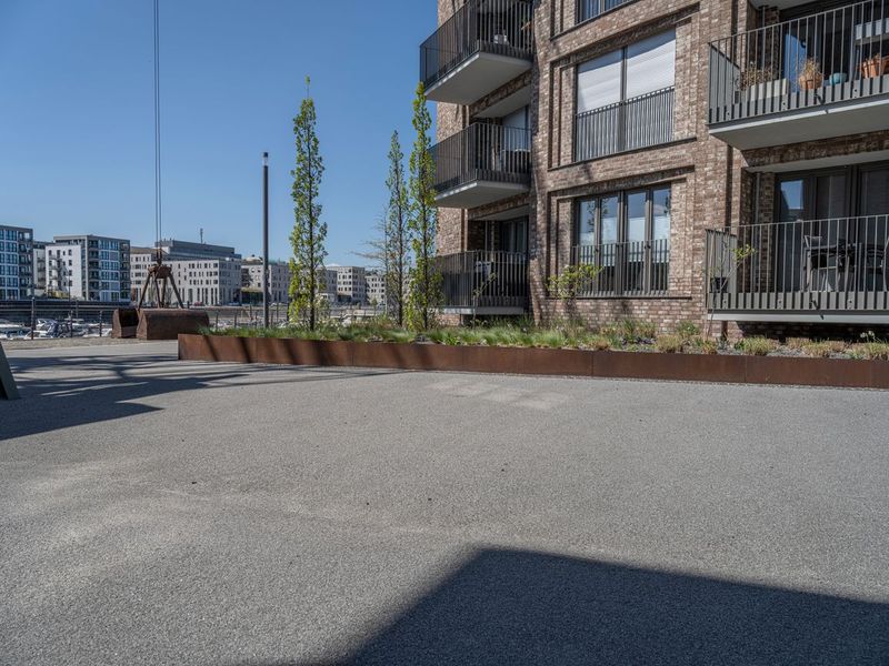 Germany's Modern Cityscape: An Urban Coastal Road HDRi Maps and Backplates