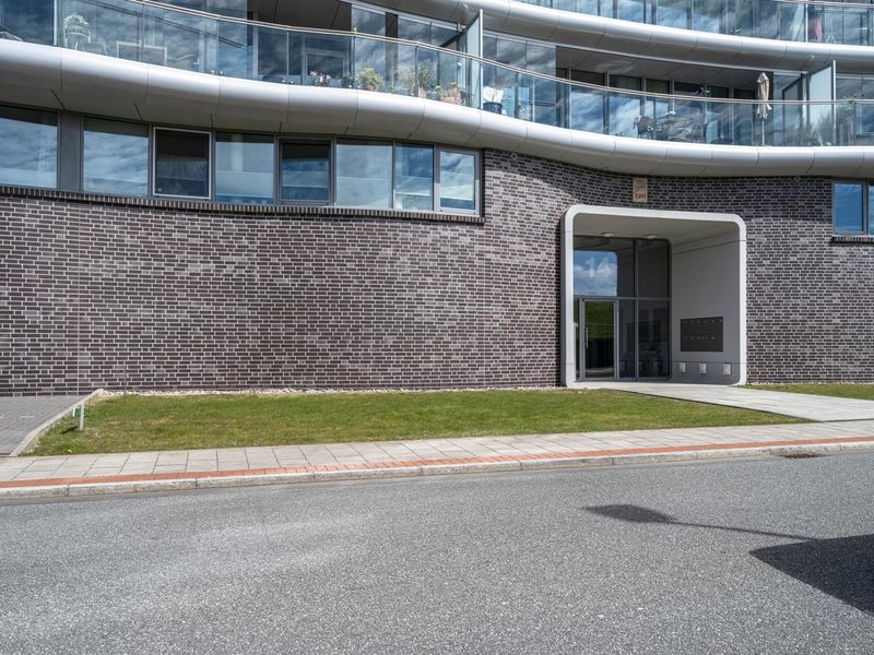 Germany Office Building with Brick Wall - HDRi Maps and Backplates