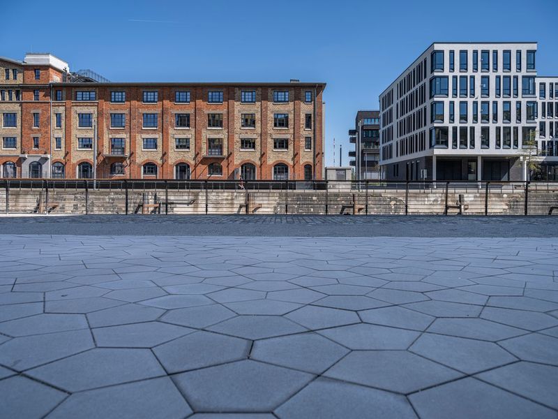 Germany's Urban Architecture: A Modern Warehouse HDRi Maps and Backplates