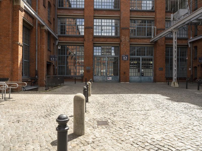 Germany Urban Brick Courtyard Building HDRi Maps and Backplates