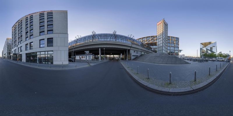Germany's Urban Design: A Bustling Intersection in Berlin
