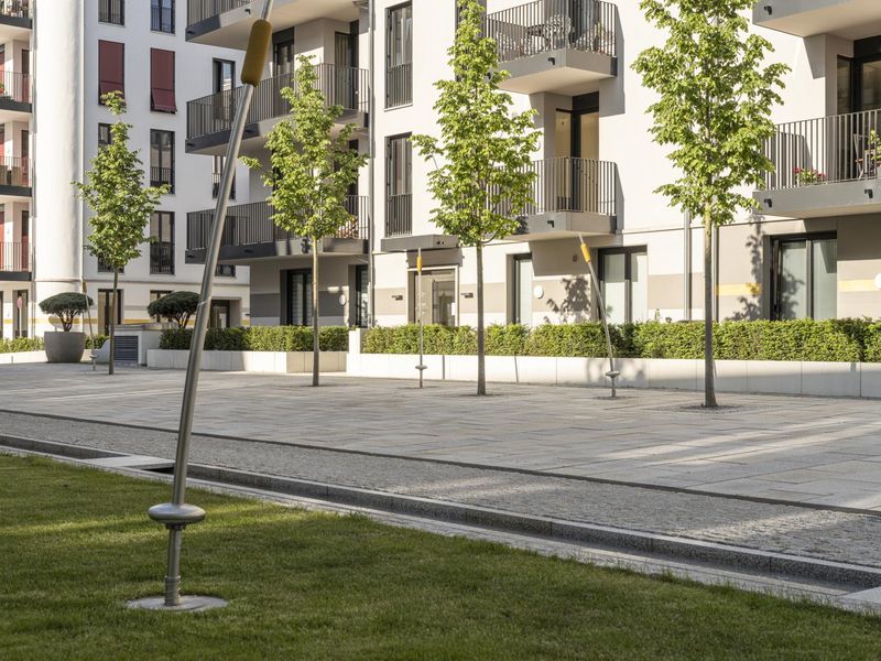 Germany: Urban Design of Residential Building HDRi Maps and Backplates