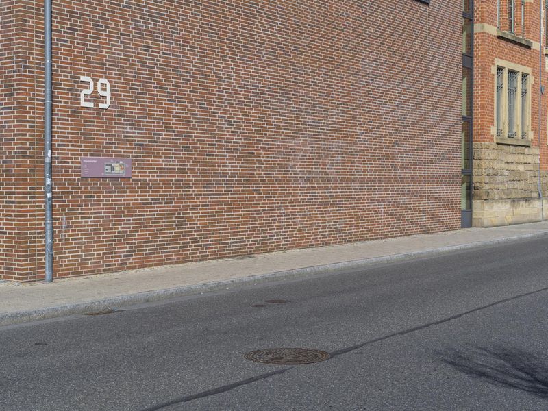 Germany's Urban Street: A Blend of Brick Wall and Modern Architecture ...