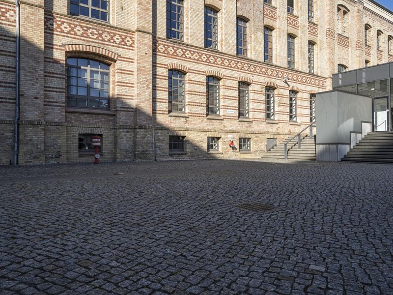 Germany's Urban Charm: Brick Courtyard HDRi Maps and Backplates