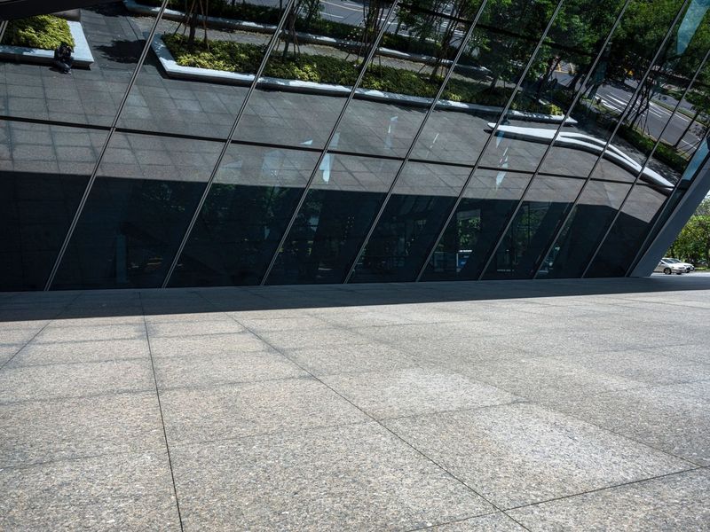 Glass Wall Shadow in Taipei City, Taiwan HDRi Maps and Backplates