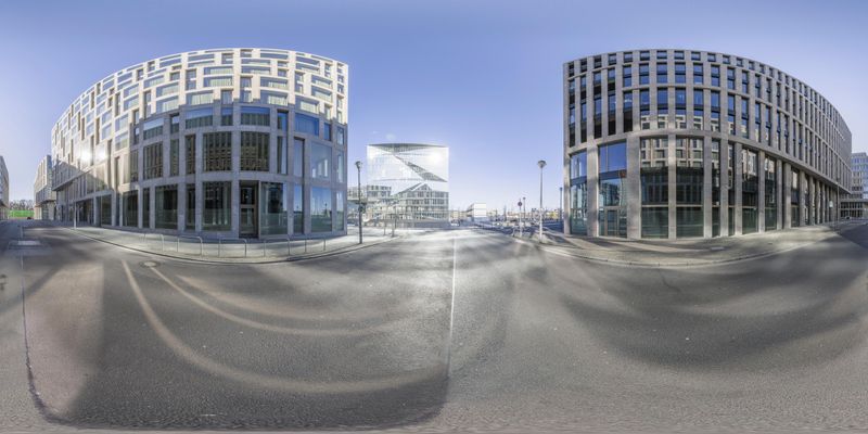 Glass-Walled Buildings in Berlin: A Captivating Cityscape HDRi Maps and ...