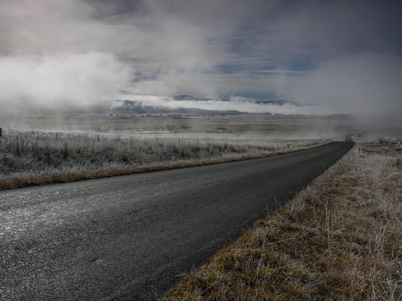 Gloomy Day in Countryside with Grey Sky HDRi Maps and Backplates