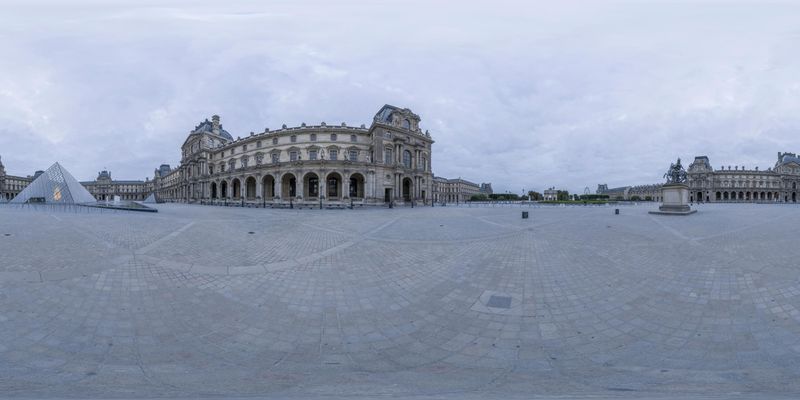 Gloomy Day in Paris, France: Capturing a Historic Building HDRi Maps ...