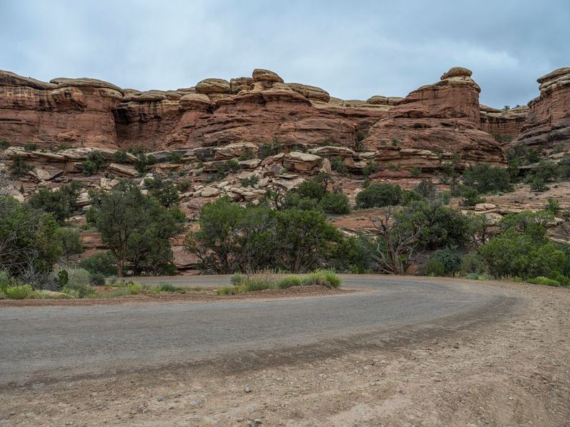 A Gloomy Day in Utah's Red Rock Landscape HDRi Maps and Backplates