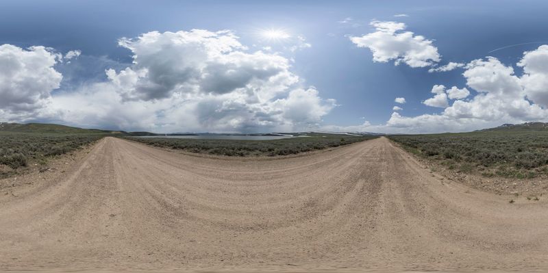A Gloomy Day in Rural Utah: Stretching Dirt Road HDRi Maps and Backplates