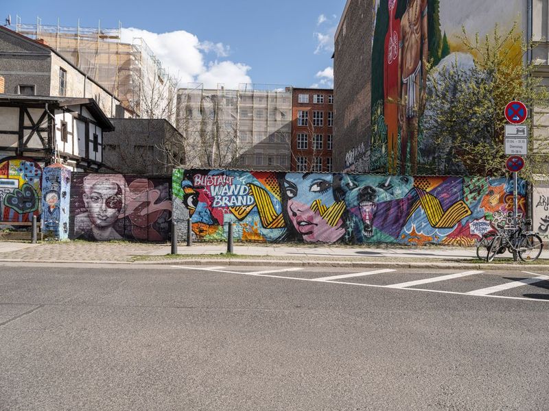 Graffiti Wall in Berlin: Embracing Urban Life HDRi Maps and Backplates