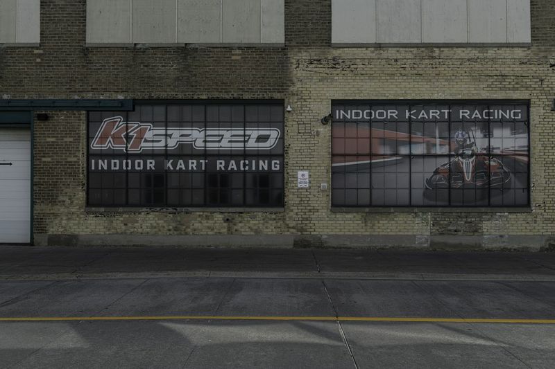 Grey Brick Facade of a Factory in Toronto HDRi Maps and Backplates