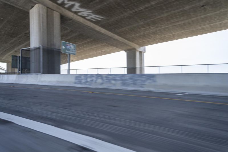 Grey Highway: Concrete Bridge Underpass HDRi Maps and Backplates