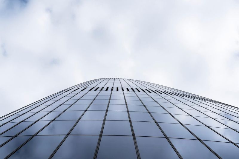 Guangzhou, China: Urban High Rise Glass Wall HDRi Maps and Backplates