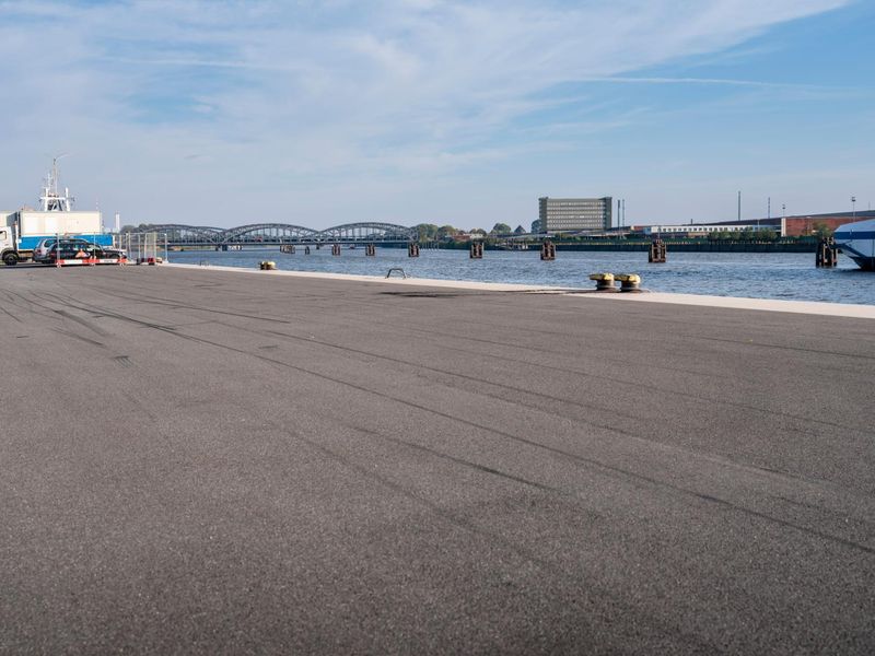 Hamburg, Germany: Cityscape on the Waterfront HDRi Maps and Backplates