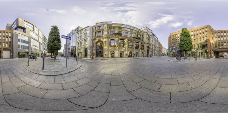 Hamburg, Germany: A Street View of Modern Architecture HDRi Maps and ...